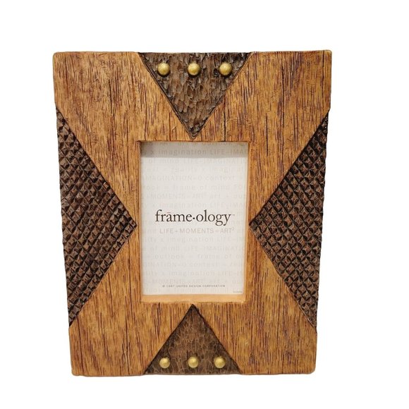 frameology | Accents | African Wood Carving Wooden Picture Frame By ...